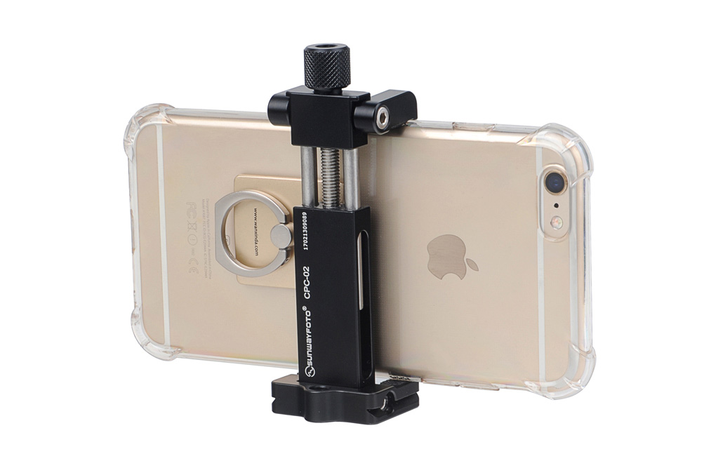 Sunwayfoto CPC-02 Professional Mobile Phone Clamp with Tripod Mount and ...