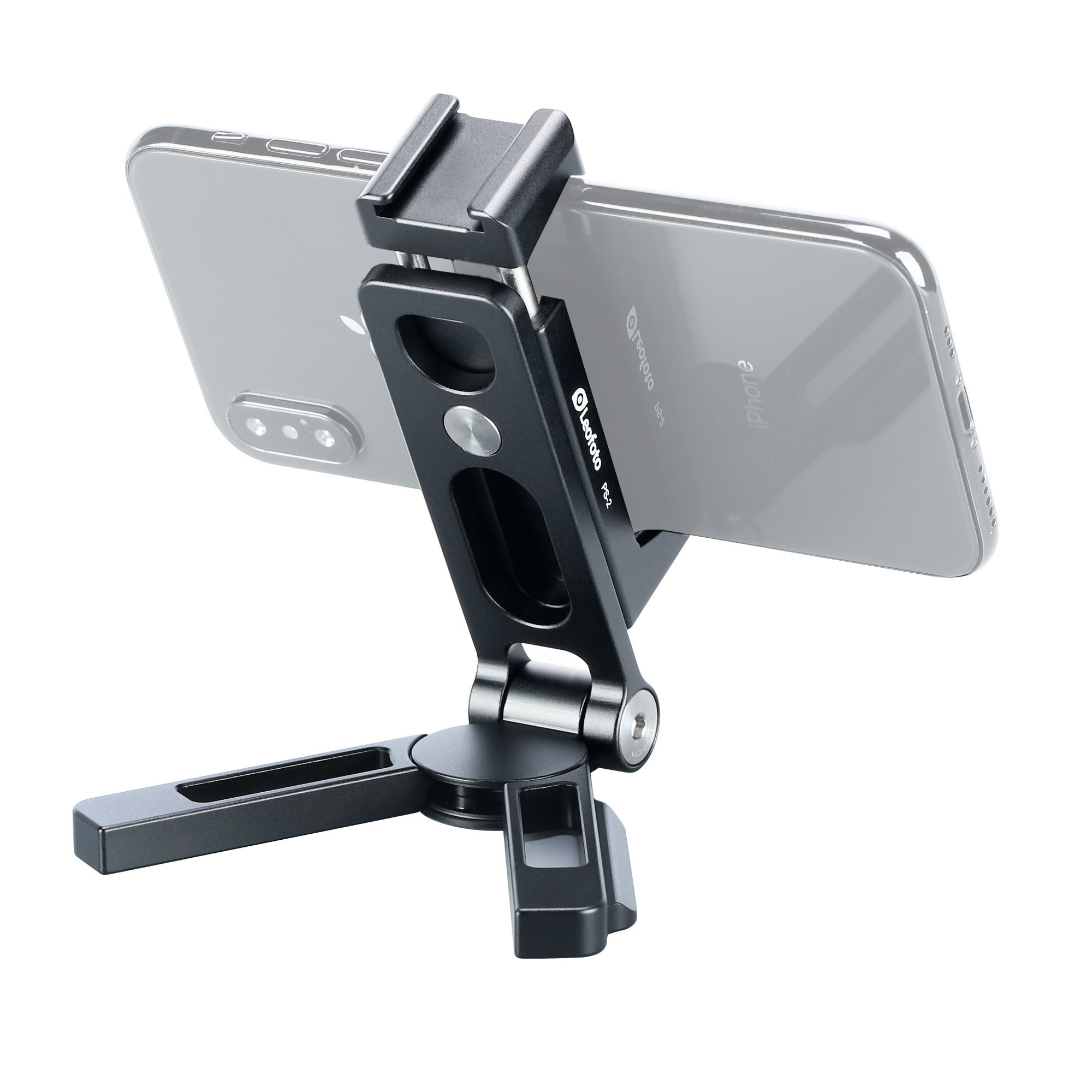 Leofoto PS-2 Black Folding Phone Stand with Arca Swiss Foot - Black ...